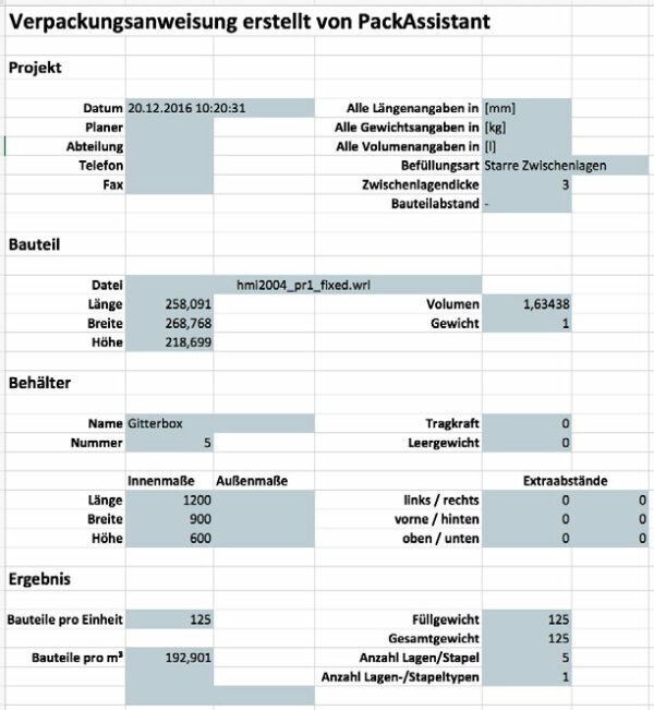 PackAssistant - Container planning with identical, complex parts ...
