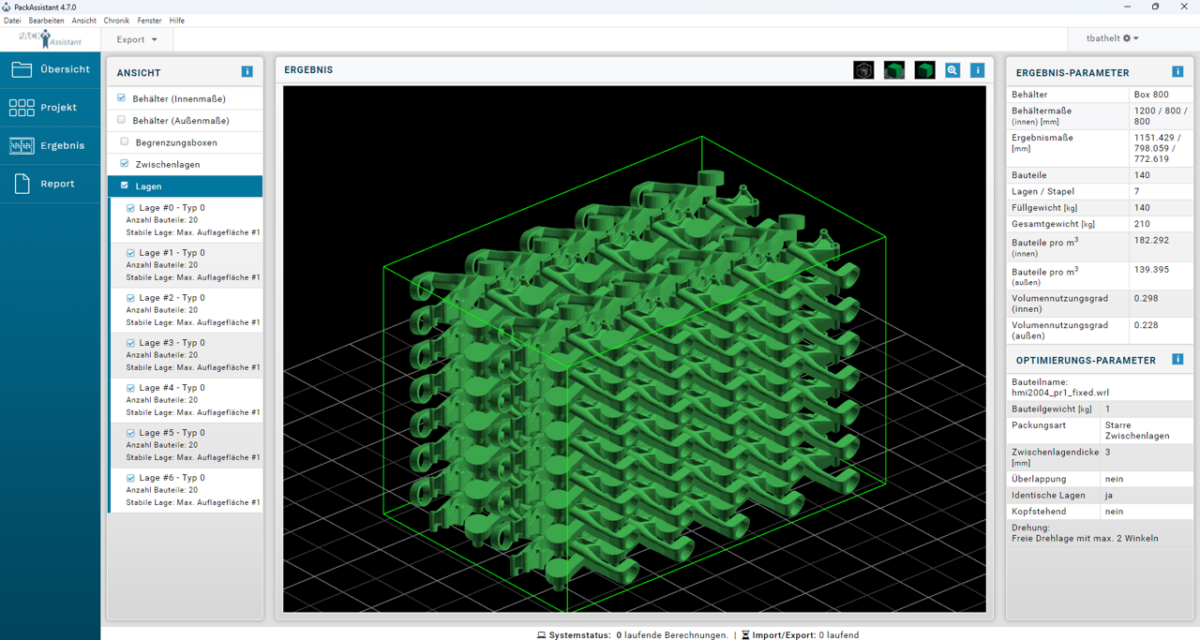 PackAssistant - Container planning with identical, complex parts ...